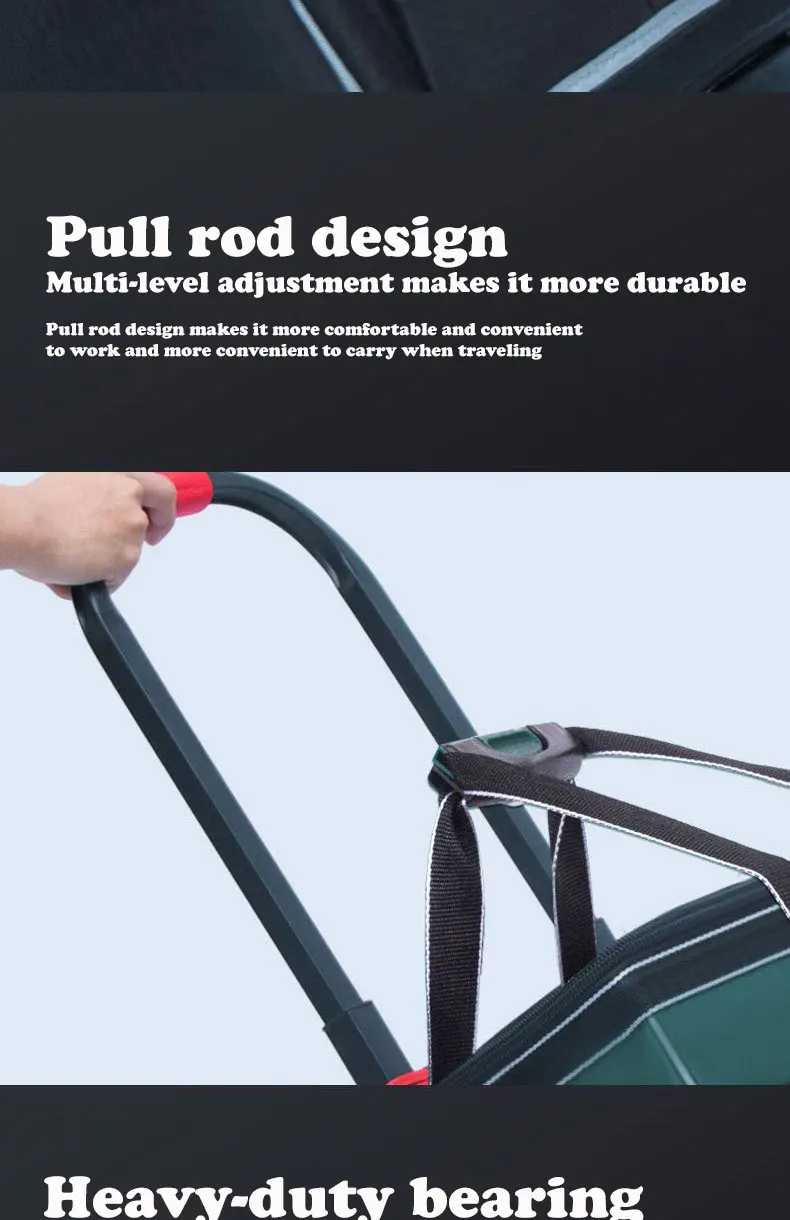 Trolley Tool Box Canvas Tool Bag - Multifunctional & Durable