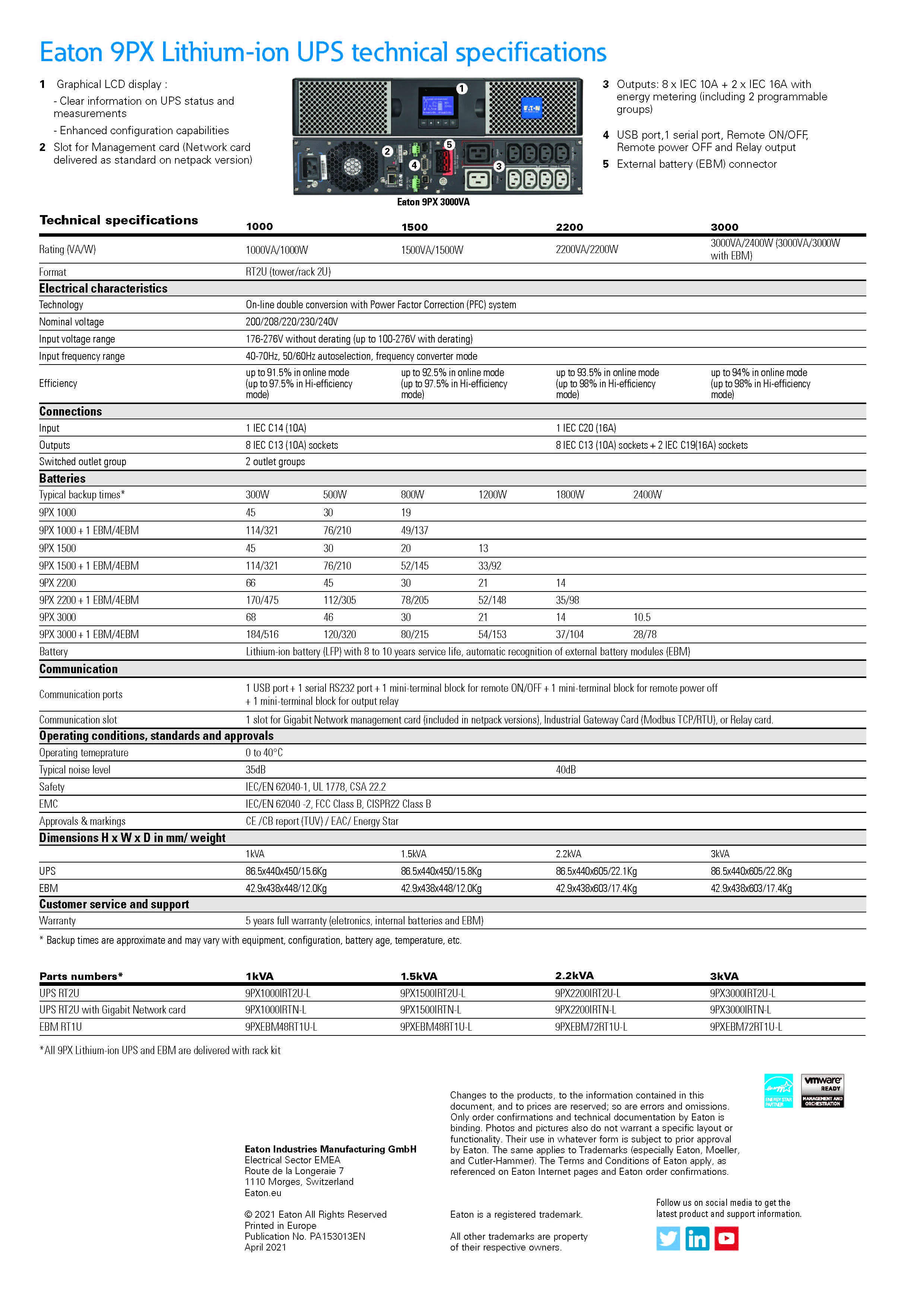 Eaton 9PX UPS - Reliable Power for Your Home or Business