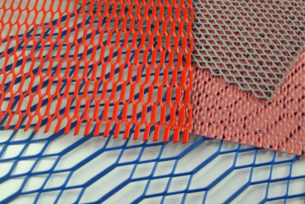 Aluminum Suspended Expanded Metal Mesh Cladding Ceiling Metal Mesh Net ...