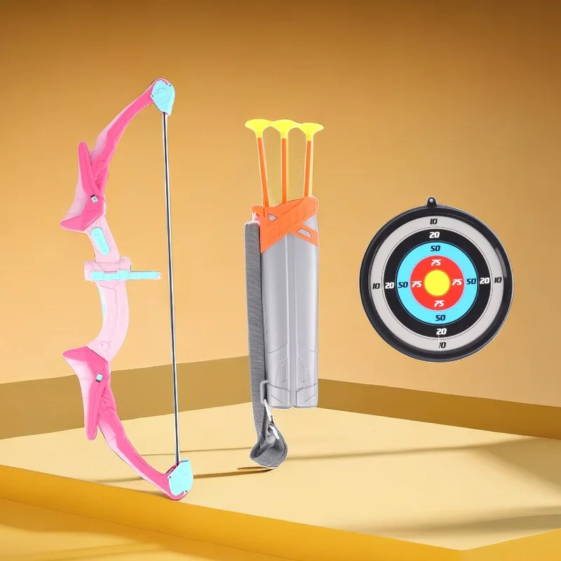 Outdoor Indoor Toy Shooting Recurve Bow and Arrows Set Targets Games ...