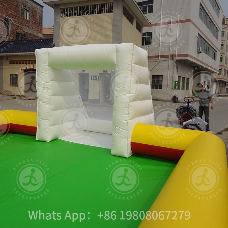 Customized Size Inflatable Soccer Field Inflatable Soap Football Field ...