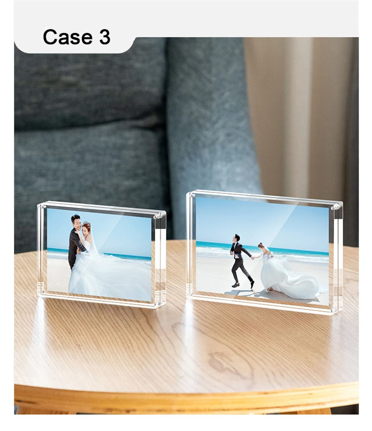 Customized Clear Acrylic Frame Holder Photo Frame Desktop Stand ...