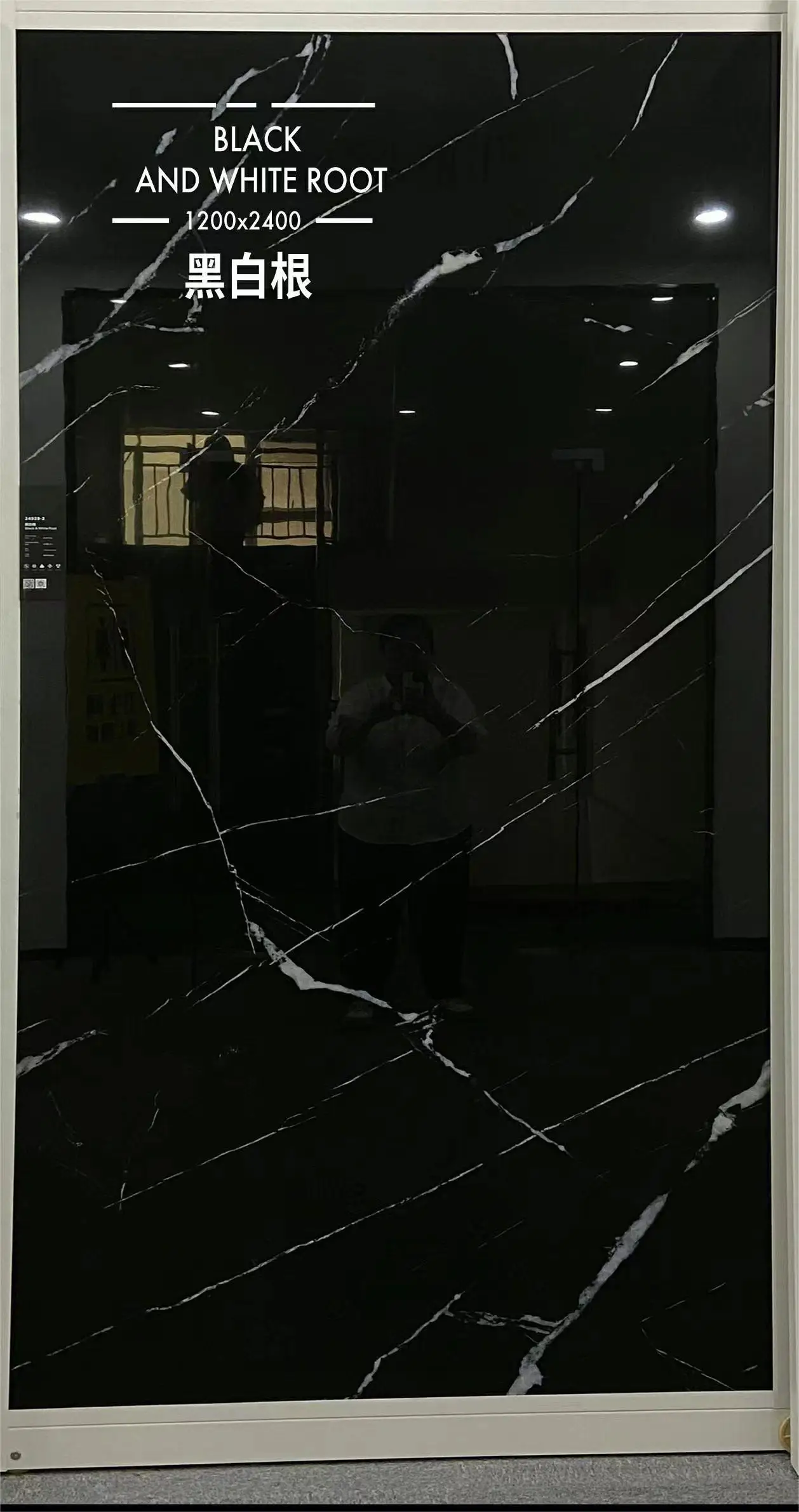 Burning Stone 1200x2400mm China Made Marble Appearance Gloss Ceramic ...