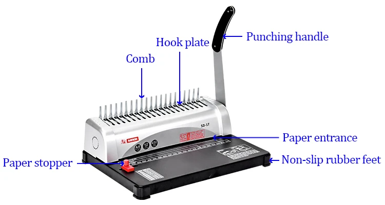 Rayson SD-17 Comb Binder - Efficient Book Binding Machine