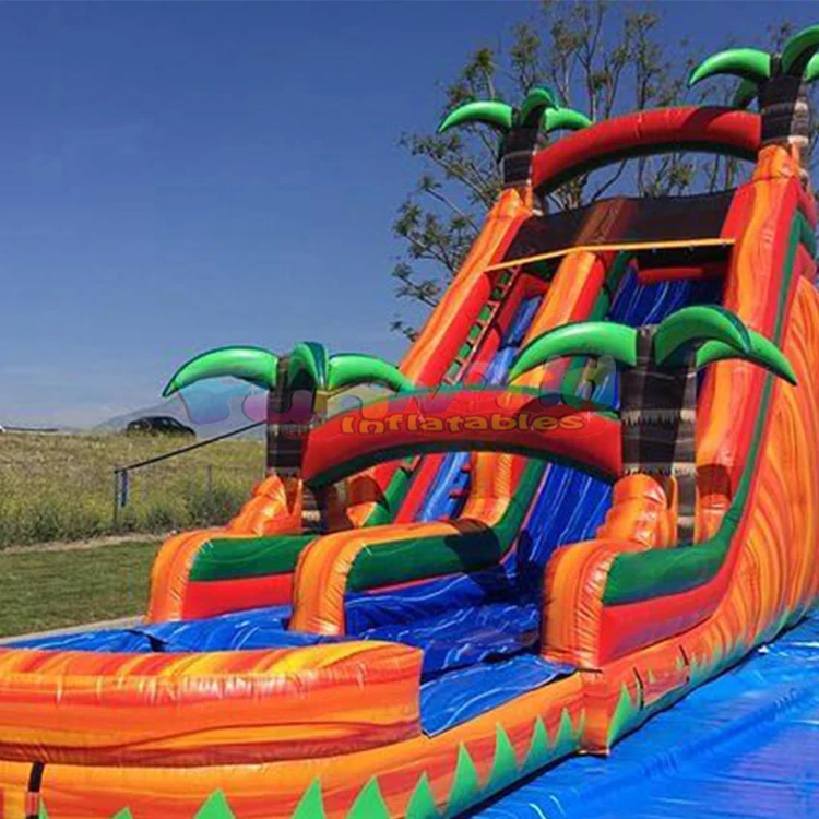 Funworld Inflatable Water Slide - Commercial Palm Tree Bounce House
