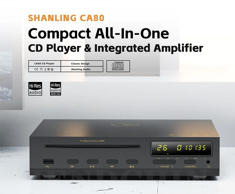SHANLING CA80 CD Player - Hi-Res Audio with MQA Support
