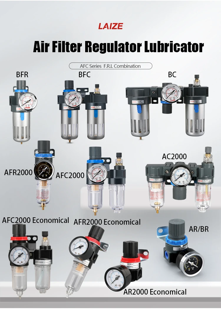 Pneumatic Parts FRL Airtac Air Filter Regulator Lubricator Source ...