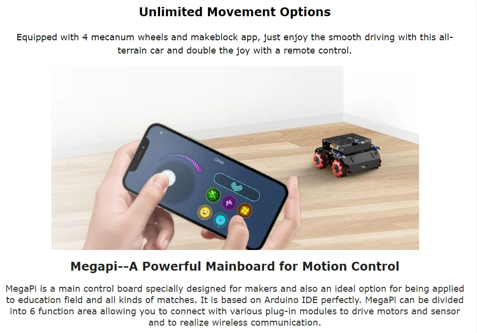 Makeblock MBot Mega Advanced Mechanical Coding Robotic Kit Programming ...