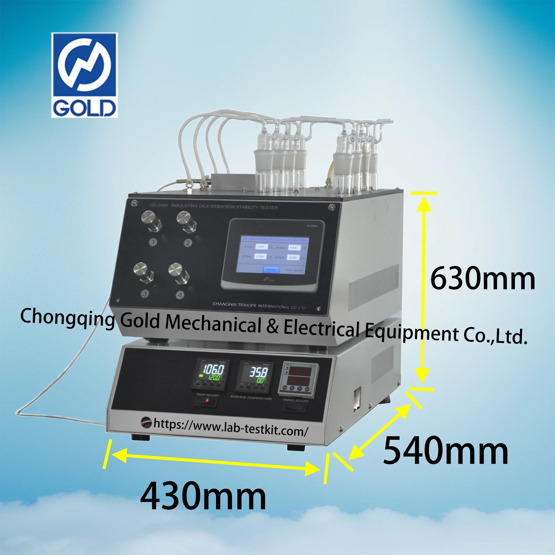 Oxidation Stability Tester ASTM D2440 Oxidation Stability Analyzer for ...