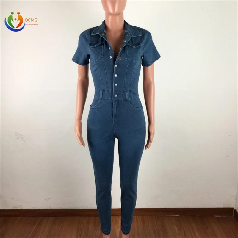 Factory Manufacturing Latest Design Leggings Women Denim Jean Jumpsuits ...