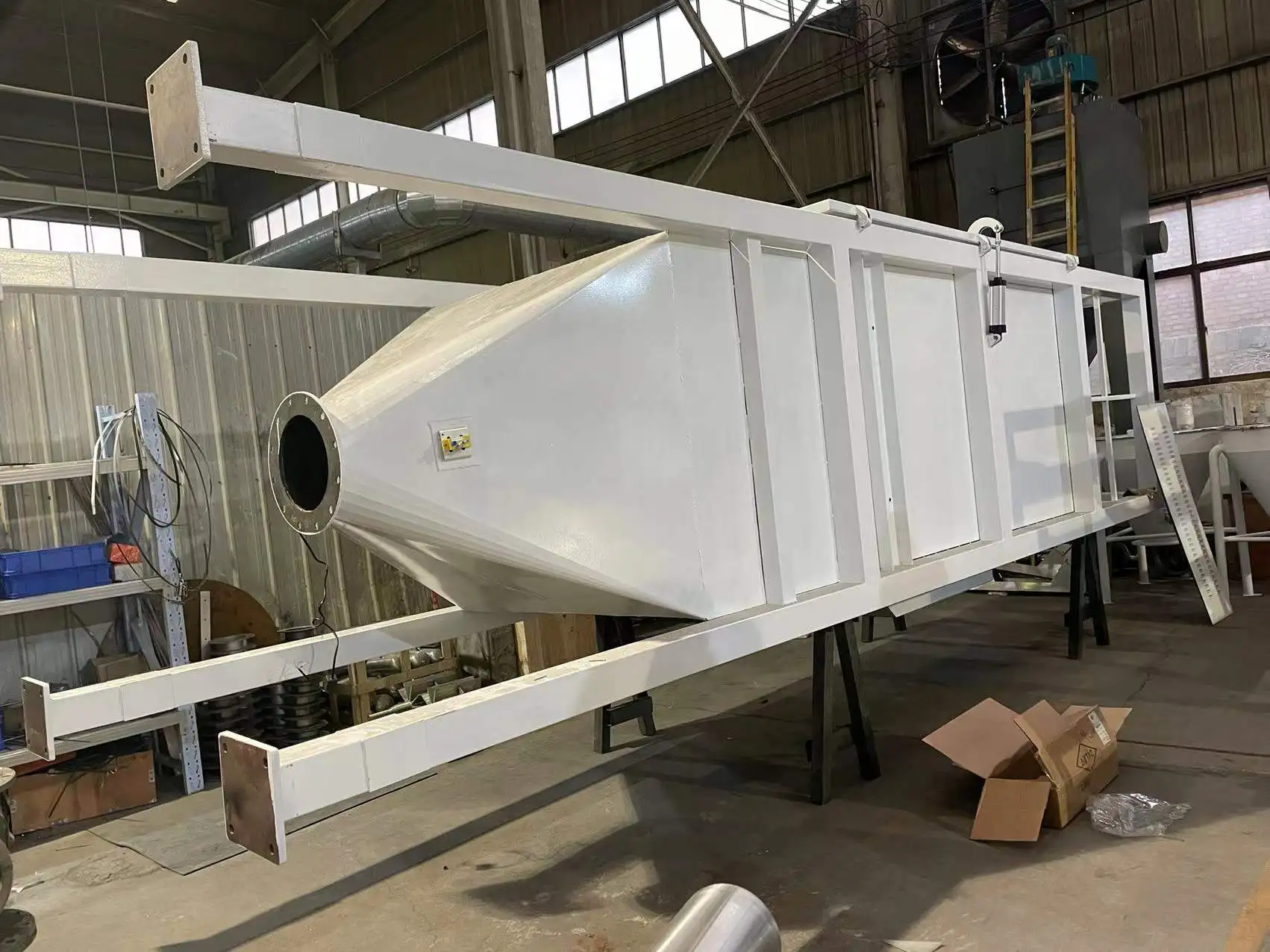 China Machincal Bulk Bag Filler Hopper Bulk Bag Frame Unloader