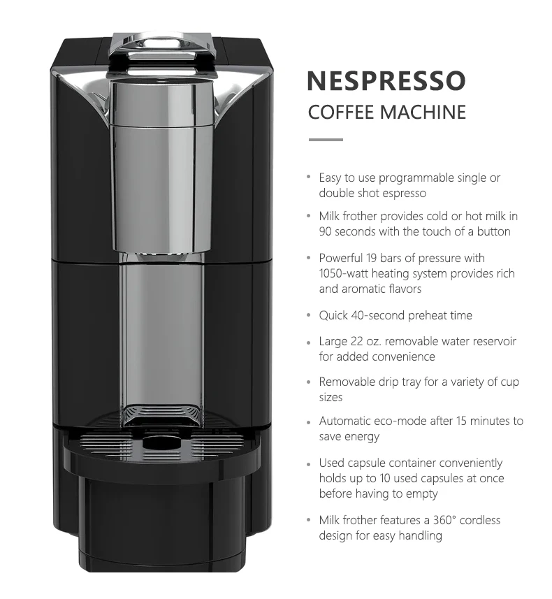 Espresso Capsule Automatic Espresso Coffee Machine Maker - Buy Capsule ...