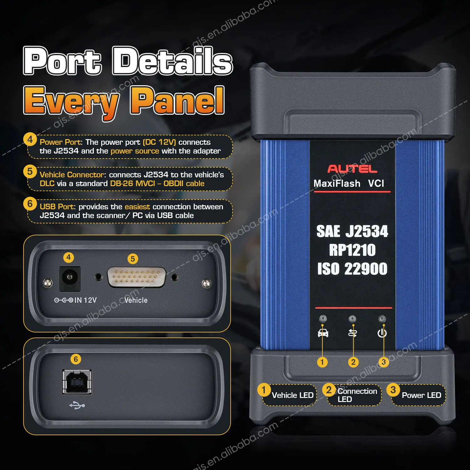 Autel Official Store Maxiflash Vci J2534 Ecu Programmer Tool For Altra ...