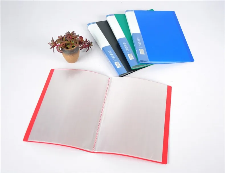 Clear New Document Display Book Fc Size 20 Pocket Pp Plastic File ...