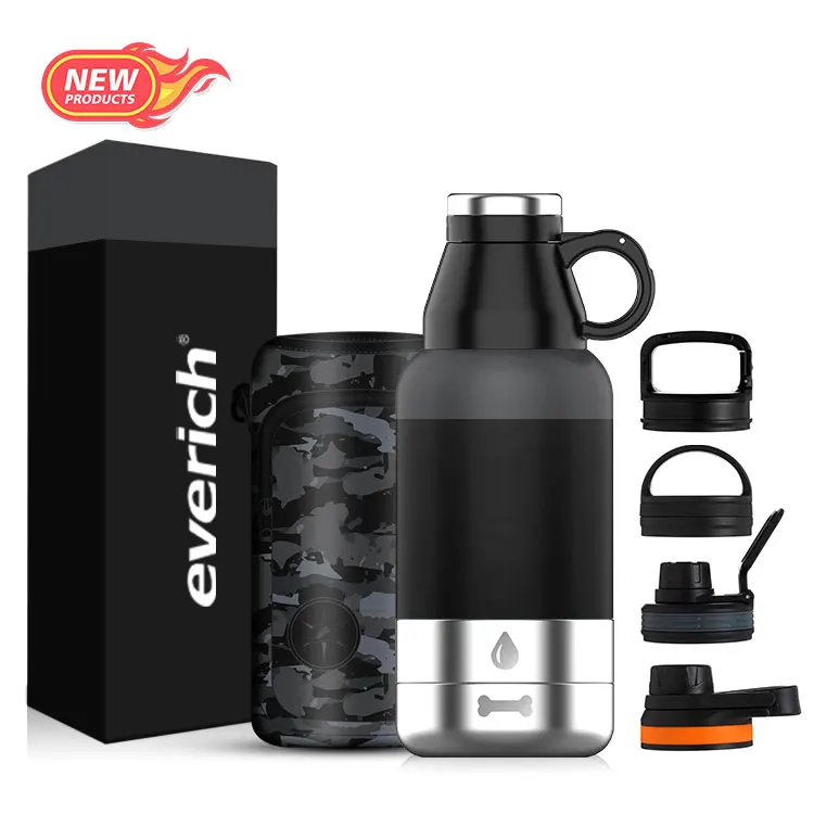 Everich New Design 3 In 1 Logo Custom 32oz 64oz Double Wall Stainless ...