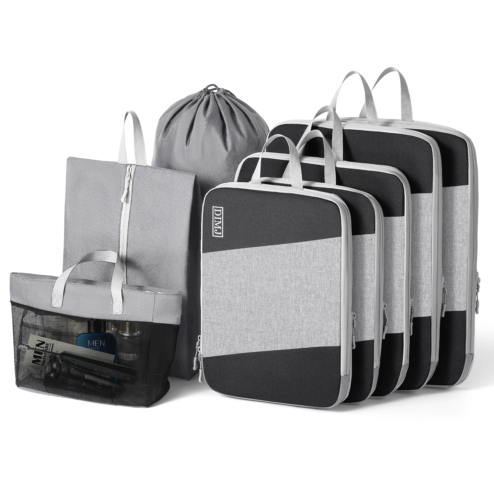 8 Set Lightweight Travel Essentials Compressible Expandable Travel ...