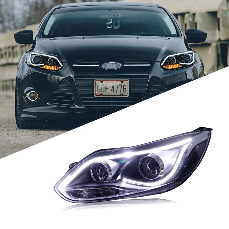 Led Daytime Light Headlights For Ford Focus 2012-2014 Led Tube Light ...