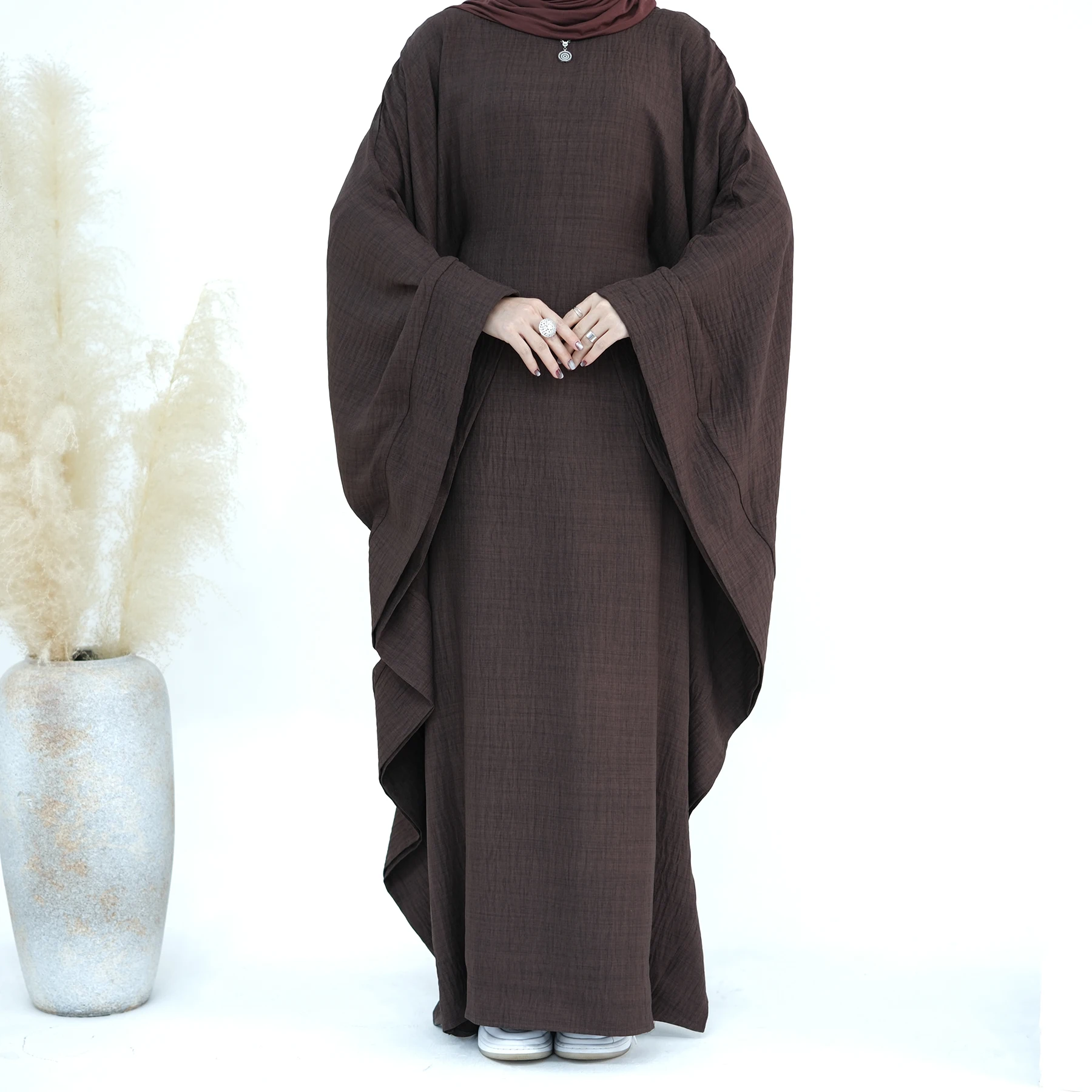 Loriya Dubai Abaya Designs Solid Color Kaftan Abaya Womens Dresses With ...
