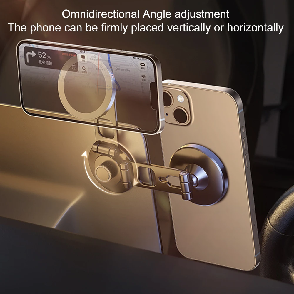 Universal Magnetic Folding 360 Degree Rotating Mobile Phone Car Mount ...