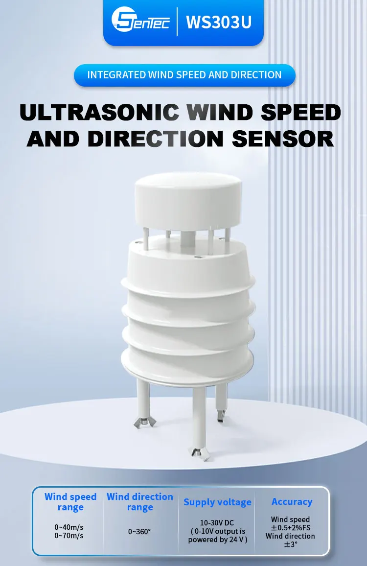 Low Price RS485 Ultrasonic Anemometer Weather Station Ultrasonic Wind ...