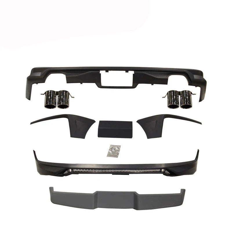 Auto Parts Body Kits With Front Rear Bumper Plate Spoiler And Led Lamp Exhaust Pipe Fits For ...