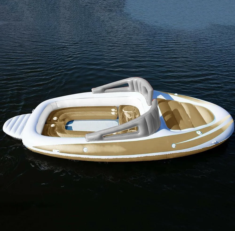 Inflatable Bay Breeze Boat Party Island - Perfect for 5-10 Guests