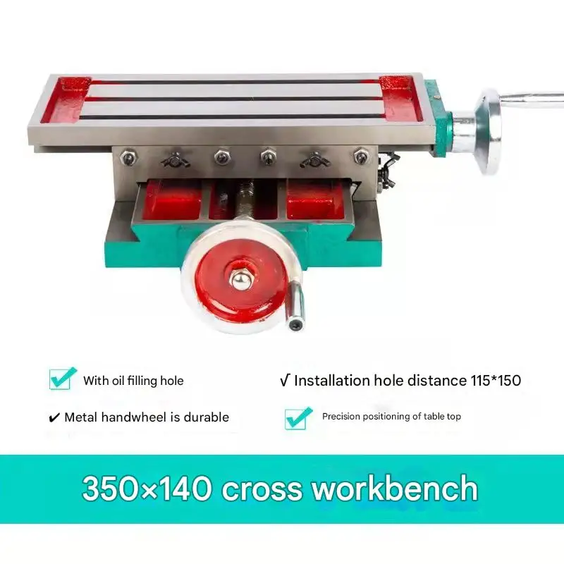 Two Axis XY Cross Manual Slide Table, 350mm Cast Iron Dovetail Guides ...