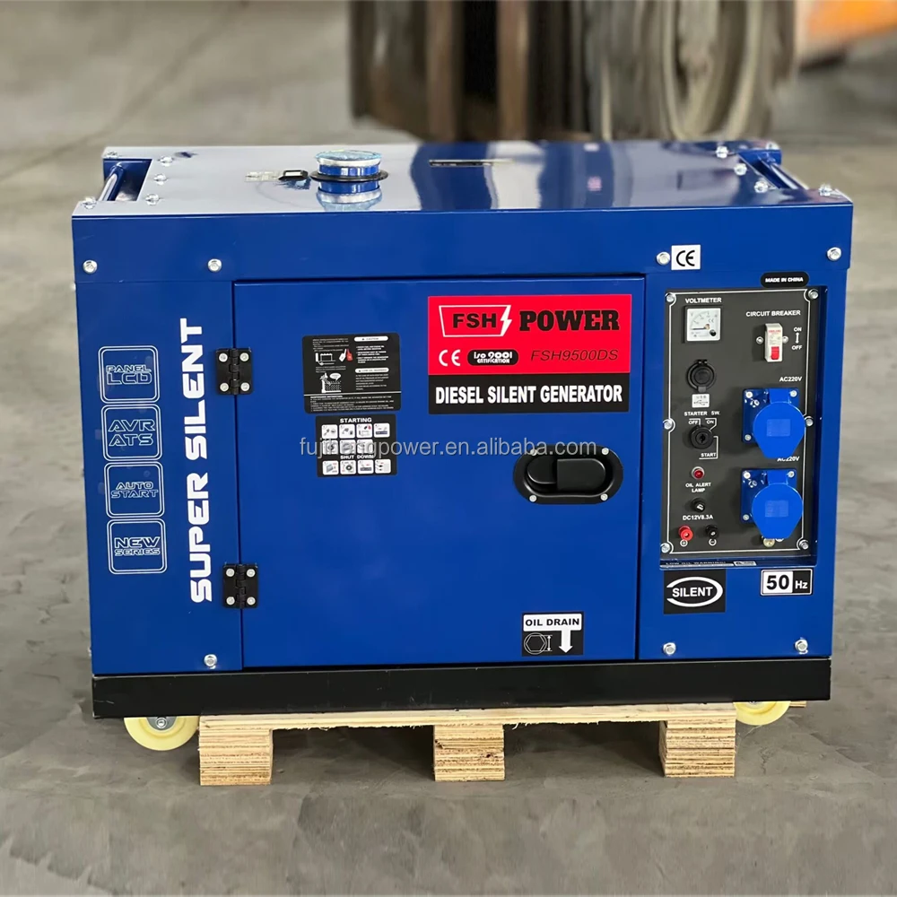 Portable KAMA Kipor Diesel Rngine Silent Diesel Generator 5kva 6kva ...