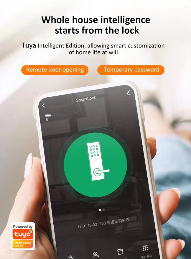 Tuya Wi-Fi X7 Smart Door Lock - Secure & Convenient