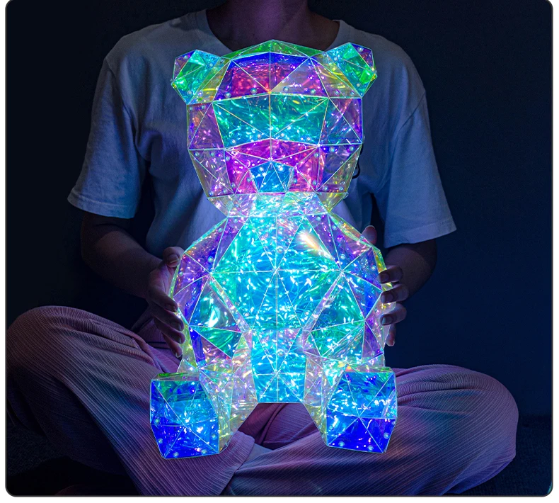 2023 Novelty Gifts Led Glow Teddy Bear Valentines Day 30 Cm Pvc ...