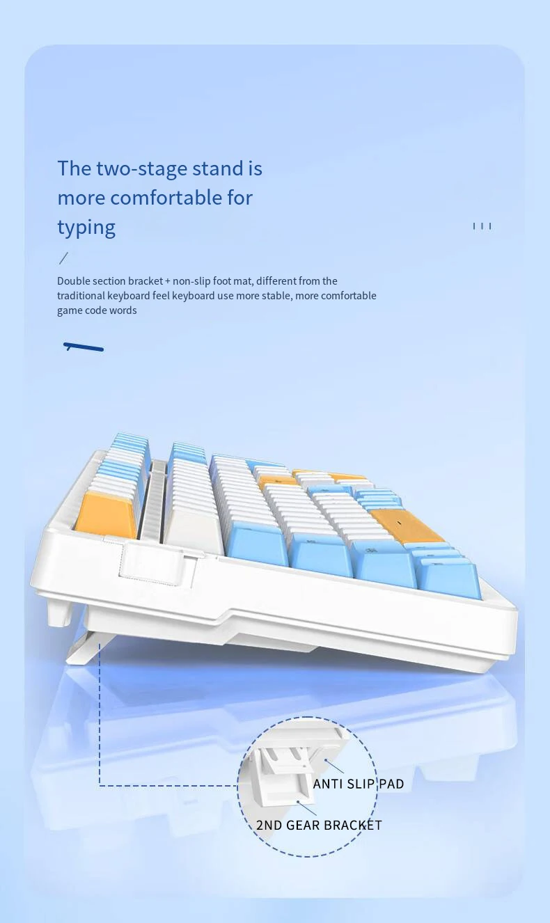 J90 Mechanical Keyboard - 98 Keys with RGB Backlight