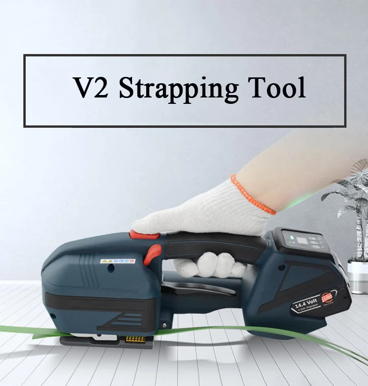 V2 Handheld Electric Strapping Tool Packing Machine Rechargeable ...