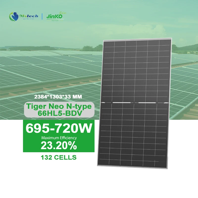 Solar Panels Jinko 695w 700w 705w 710w 715w Jinko Solar Panel 720w Jinko Tiger Neo N-type 66hl5 ...