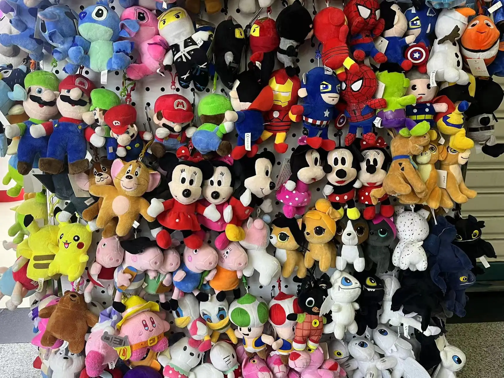 High Quality Cute Cartoon Mini Plush Keychains Plush Toy Crane Machine ...