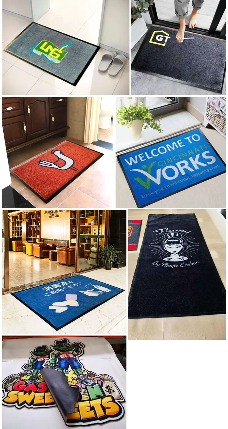 Custom Design Logo Doormats Printed Customized Advertising Floor Mat ...