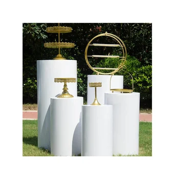 Cylinders Pedestal Decor Stand Round Pillars Plinth Column Cake Dessert ...