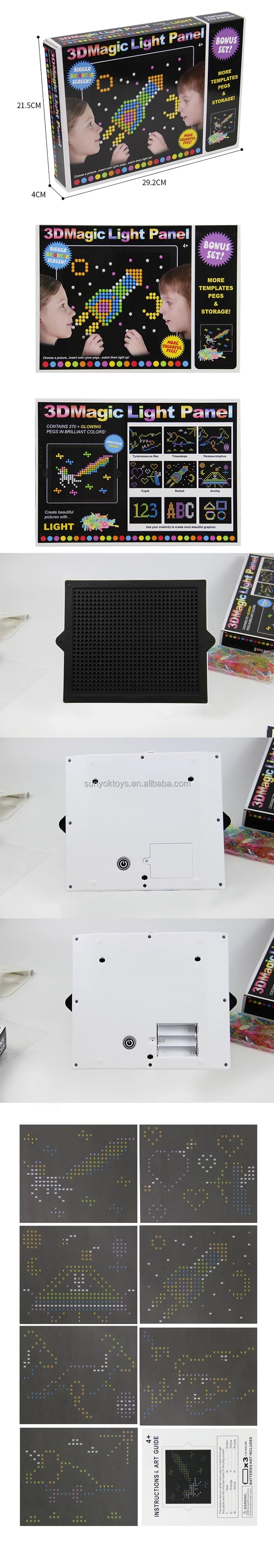 Creative Light up Board - DIY 3D Magic LED Puzzle Toy