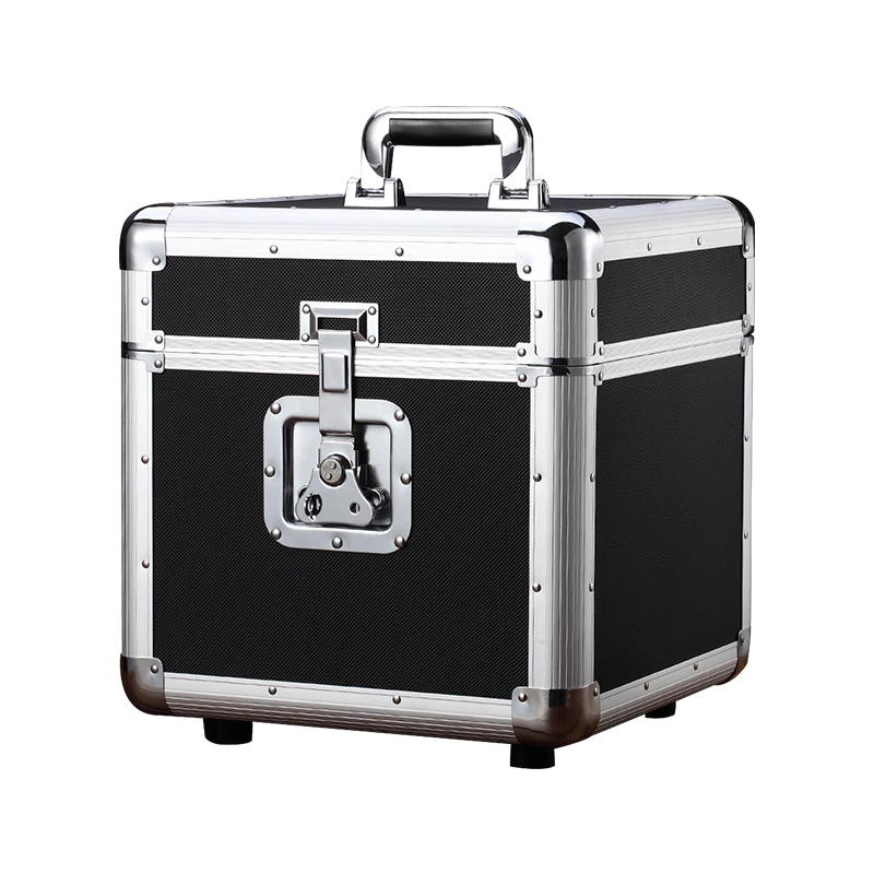 Aluminum CD DVD Record Storage Case Box - Durable Hard Shell with ...