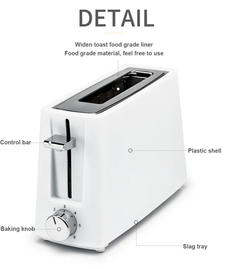 750W Single Slice Kitchen Mini Multifunctional Breakfast Machine Bread ...