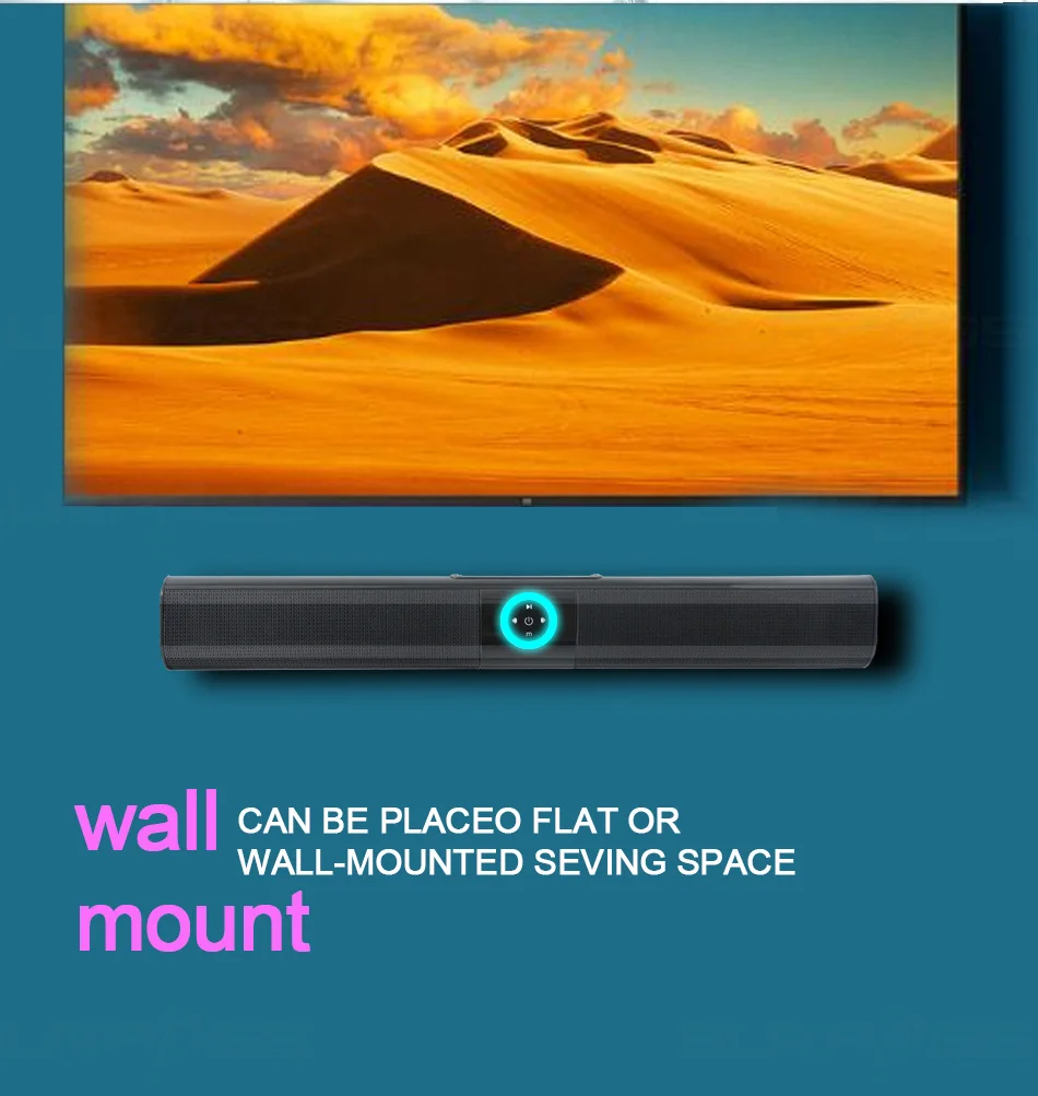 Wireless Soundbar Bt 5.1 Subwoofer Tv Sound Bar Speakers Karaoke Sound ...