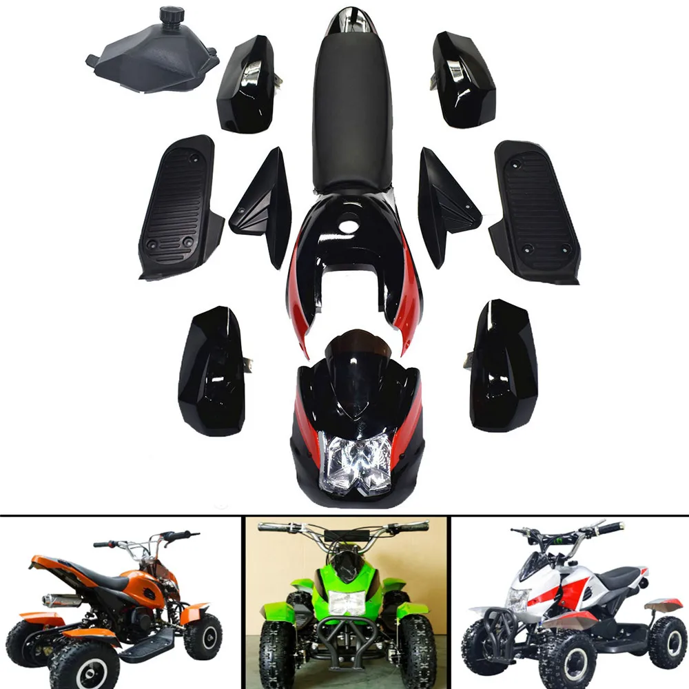 Quad Bike Kit - ATV Fairings with 12v Headlight & Fuel Tank