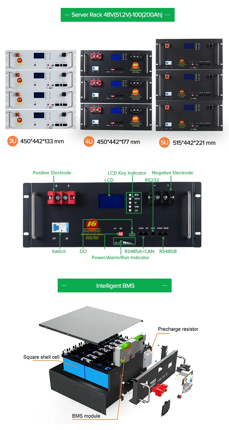Rack-mounted Battery 48v 100ah 24v 200ah Rack Mounted Battery White ...