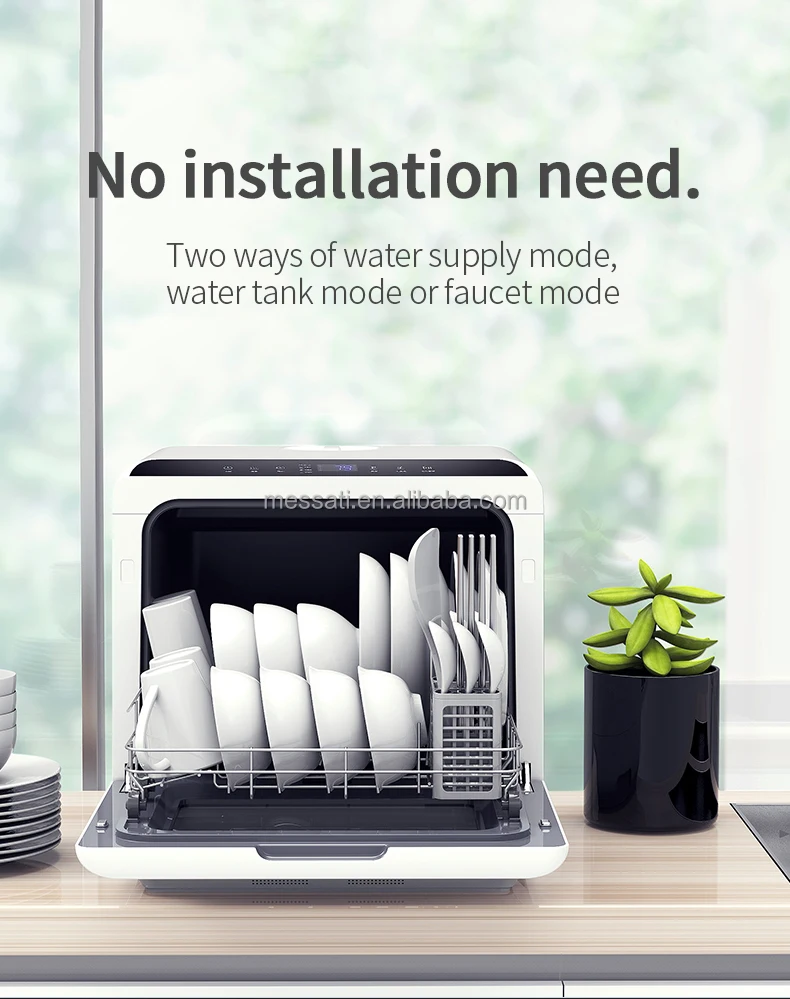Fully Automatic Dishwasher Table Top Rv Dishwasher Multifunctional ...
