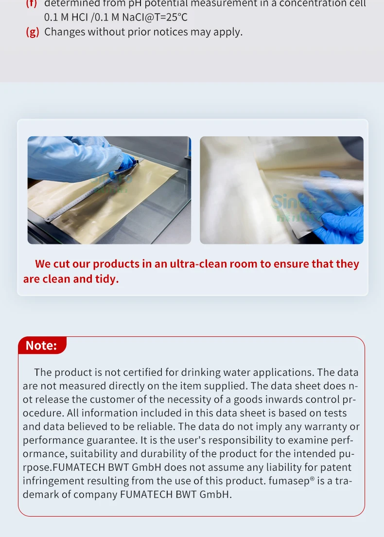 Thickness 50micron Anion Exchange Membrane Faa-3-50 - Buy Anion Exchange Membrane Faa-3-50 For ...