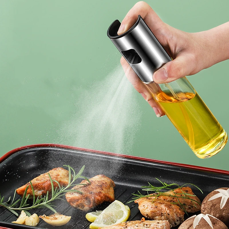Kitchen press spray bottle 100ml edible oil spray bottle household high ...
