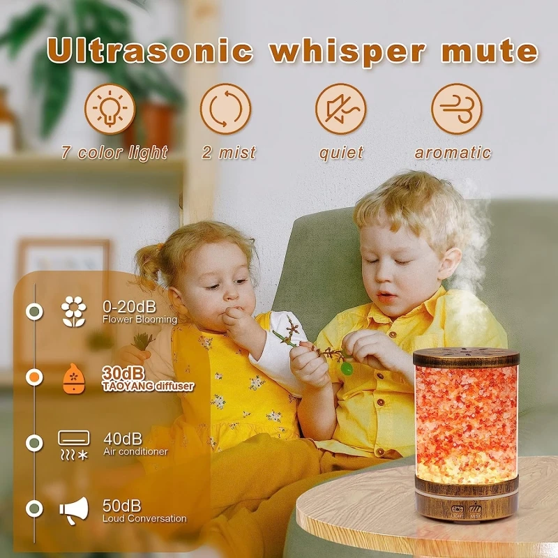 Himalayan Salt Lamp Aromatherapy Humidifier - 1 Year Warranty
