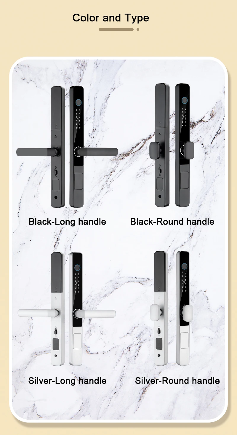 Glomarket Smart Tuya Wifi Door Lock Waterproof Bridge-cut Aluminum ...