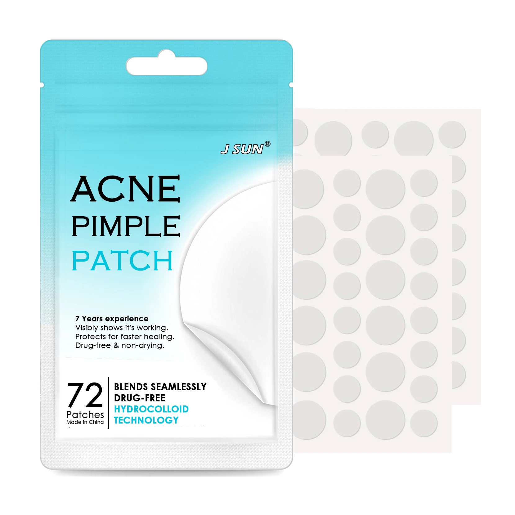 Different Sizes in One Sheet 36 Patches Hydrocolloid Acne Patch Anti ...