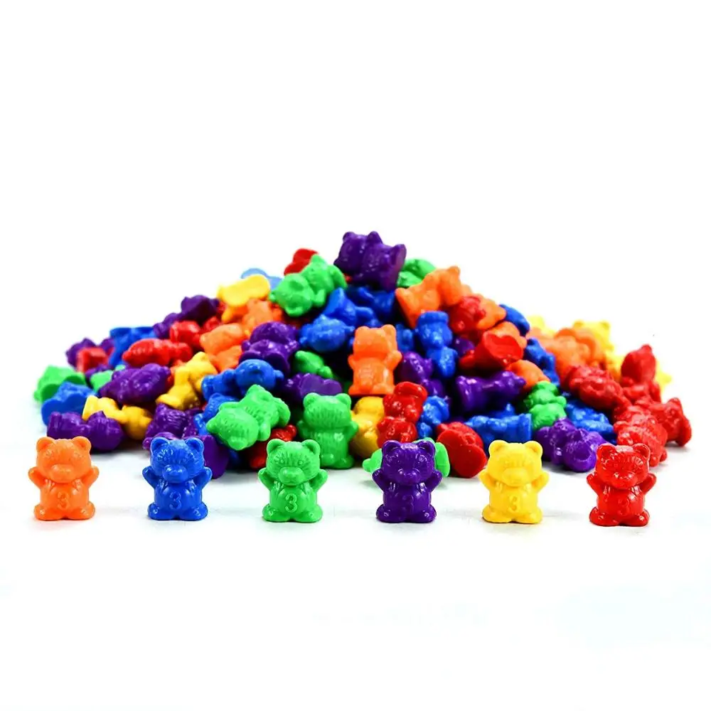 Colored 3g Counting Bears For Toddlers,60 Pcs Color Sorting Bears For ...