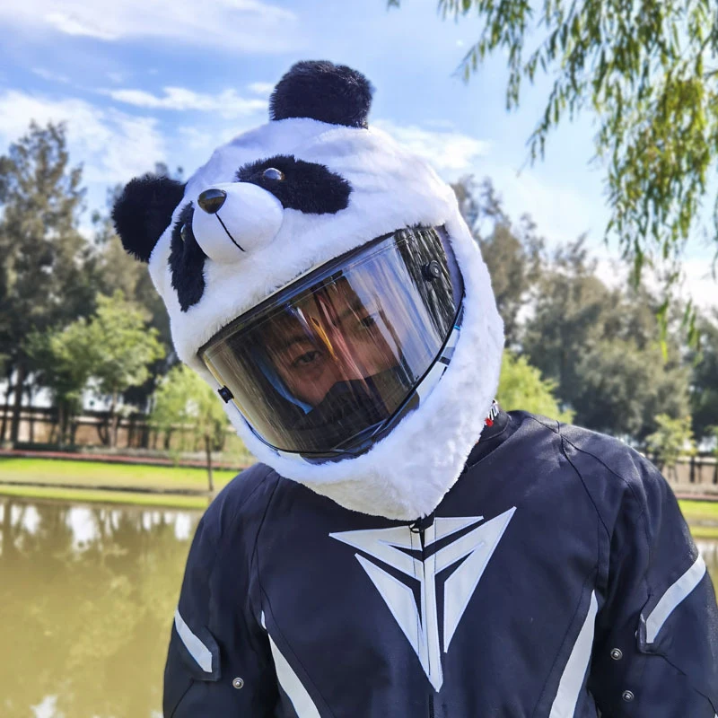 High Quality Smile Cute Cartoon Helmet Covers Motorcycle For Adults ...